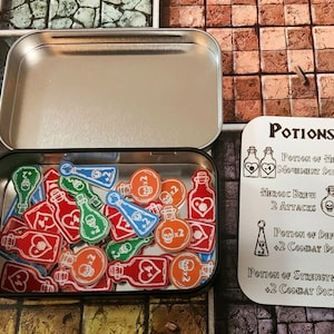 Potion Tokens for Use With Heroquest Set of 50 - Etsy