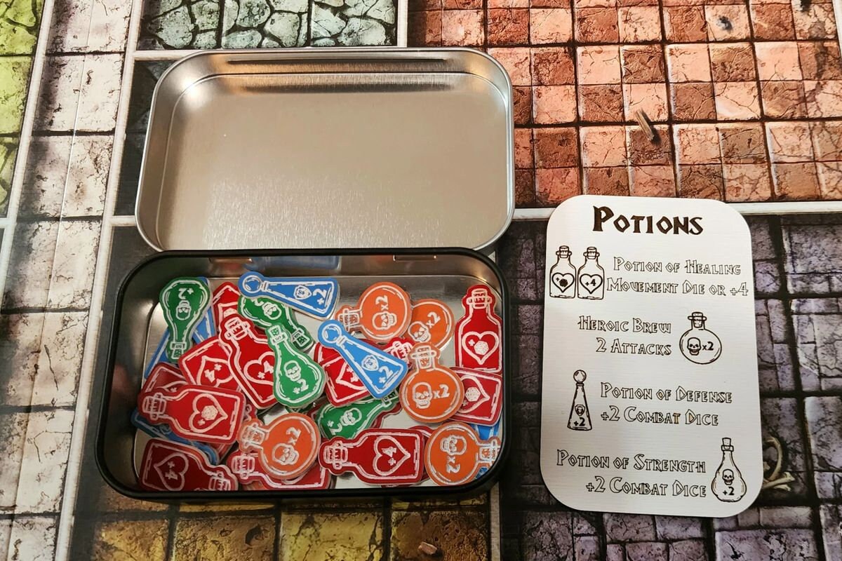 Fichas de poción Para usar con HeroQuest Juego de 50 - Etsy España