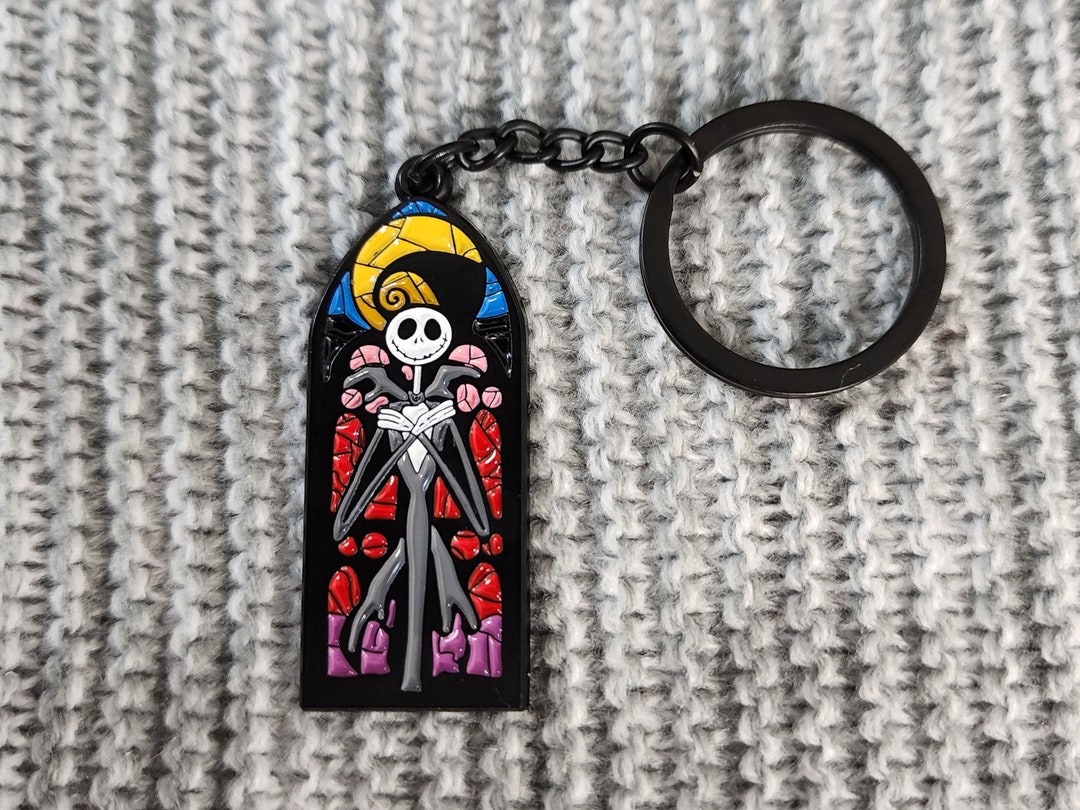 Nightmare Before Christmas Jack Skellington Stained Glass - Metal ...