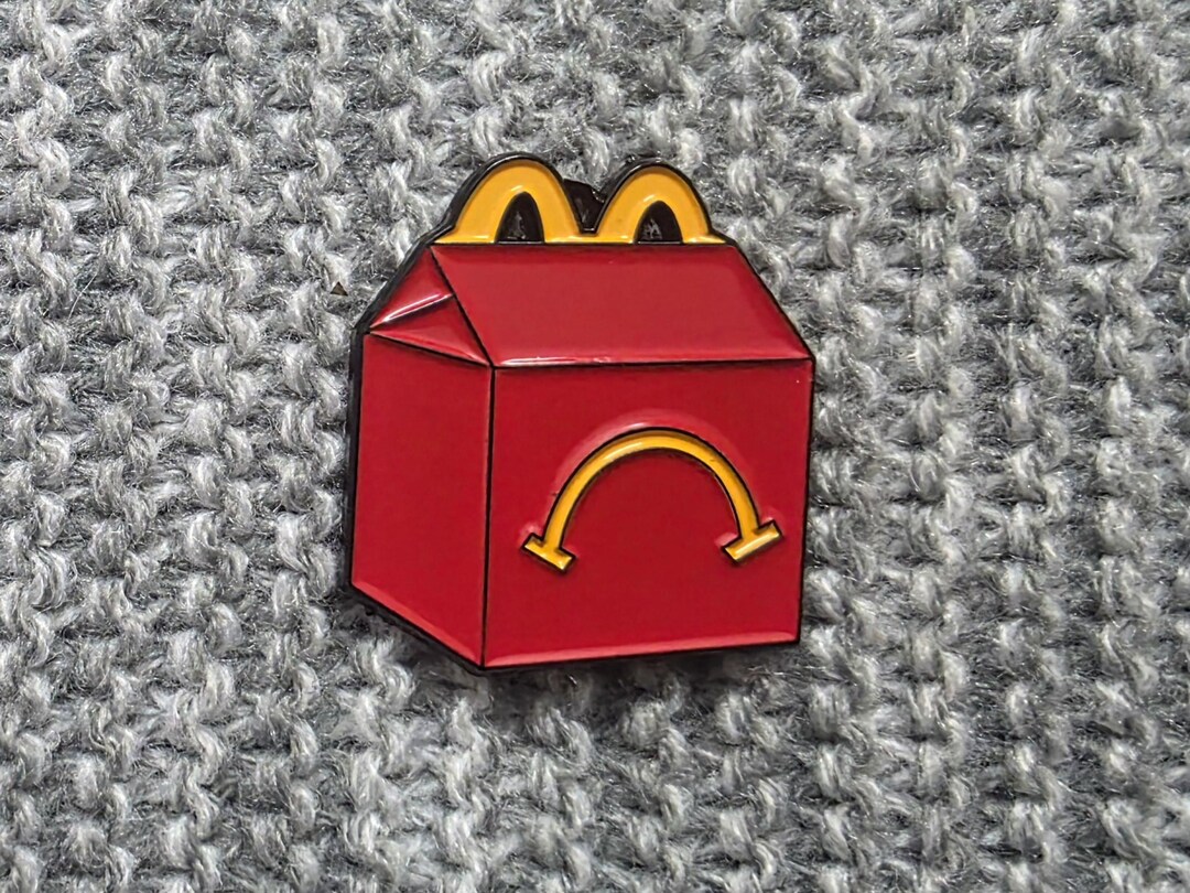 Sad Meal - Metal Enamel Lapel Pin - Funny Parody - Etsy