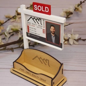 Real Estate Sign Business Card Holder - Etsy