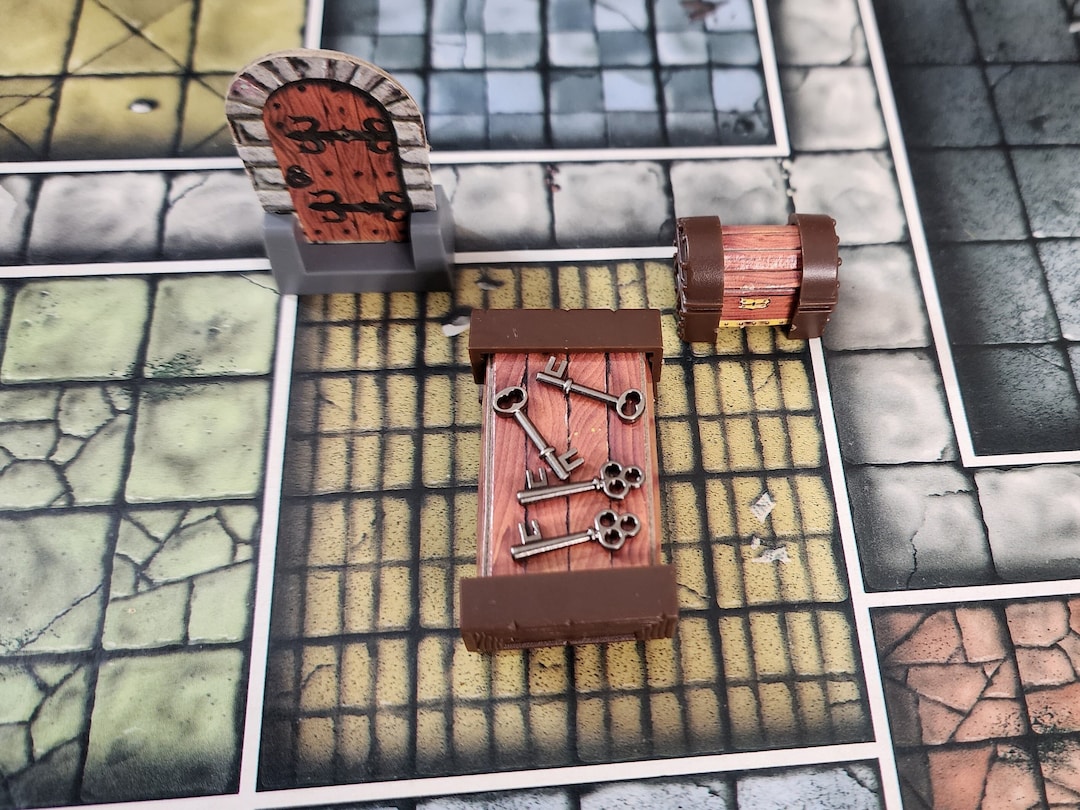 Metal Skeleton Keys for Use With Heroquest, D&D, RPG Fantasy Table Top ...