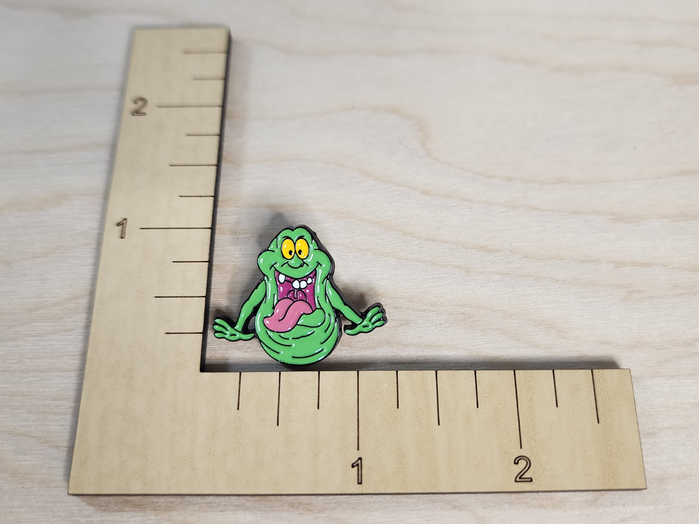 Slimer Ghost Busters Logo - 80s - Metal Enamel Lapel Pin - Etsy