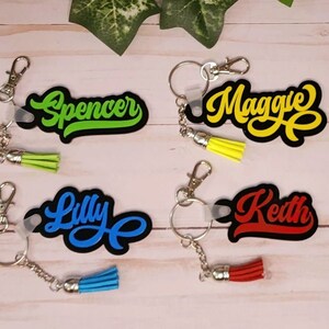 Personalized Acrylic Keychain Key Chain - Etsy
