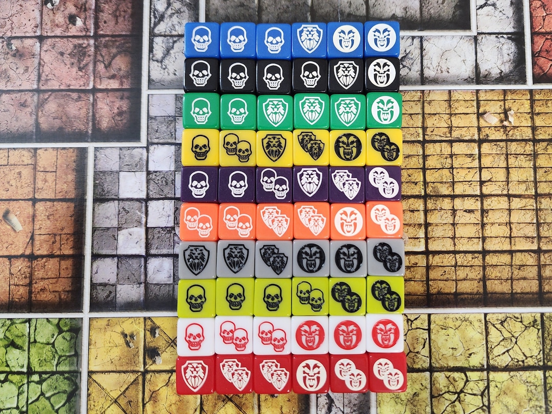 Power Dice - for Use With Heroquest - Set of 6 - Etsy