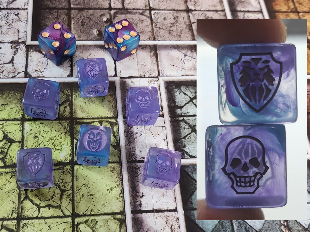 Combat Dice for Use With Heroquest Set of 8 Specialty - Etsy