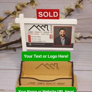 Real Estate Sign Business Card Holder - Etsy