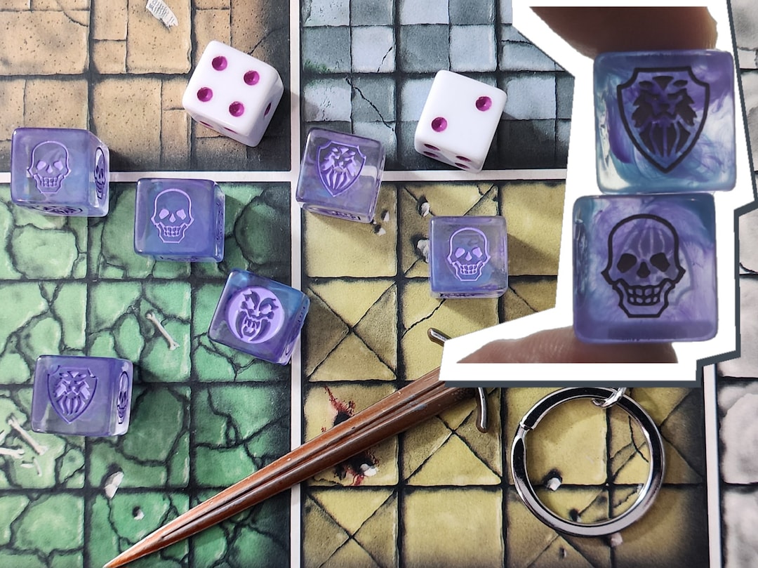 Combat Dice for Use With Heroquest Set of 8 Specialty - Etsy