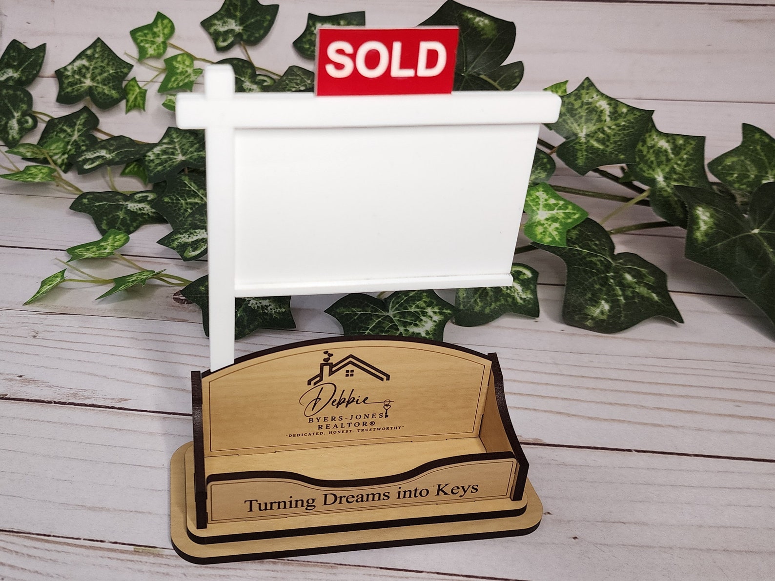 Real Estate Sign Business Card Holder - Etsy