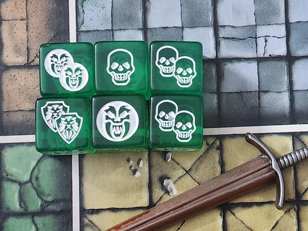 Boss Dice - for Use With Heroquest - Set of 6 - Etsy