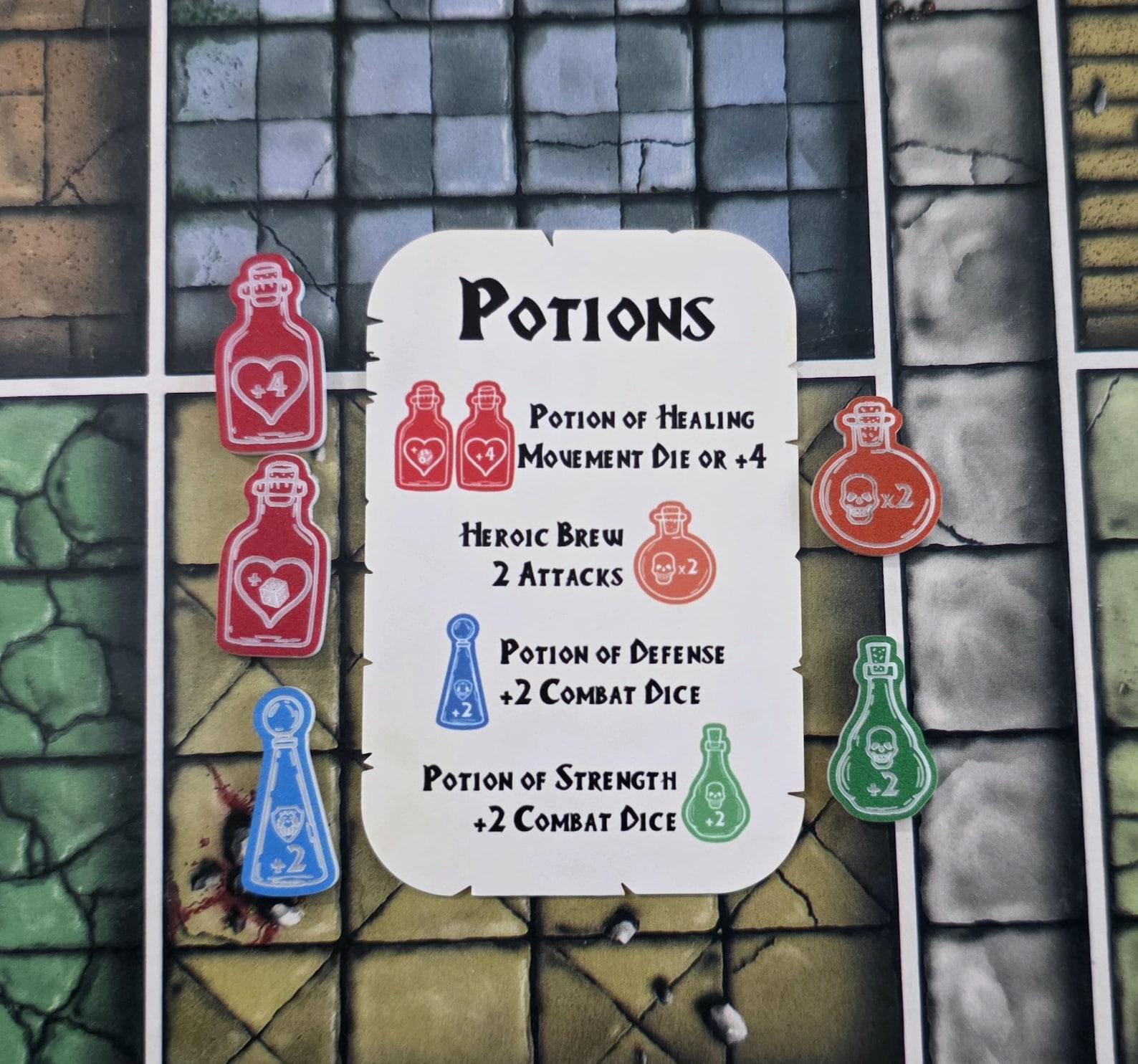 Potion Tokens - for Use With Heroquest - Set of 50 - Etsy