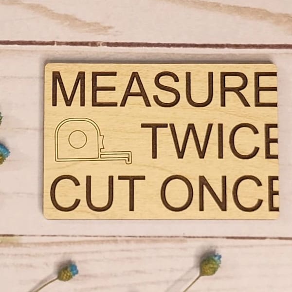 Measure Twice Cut - Etsy