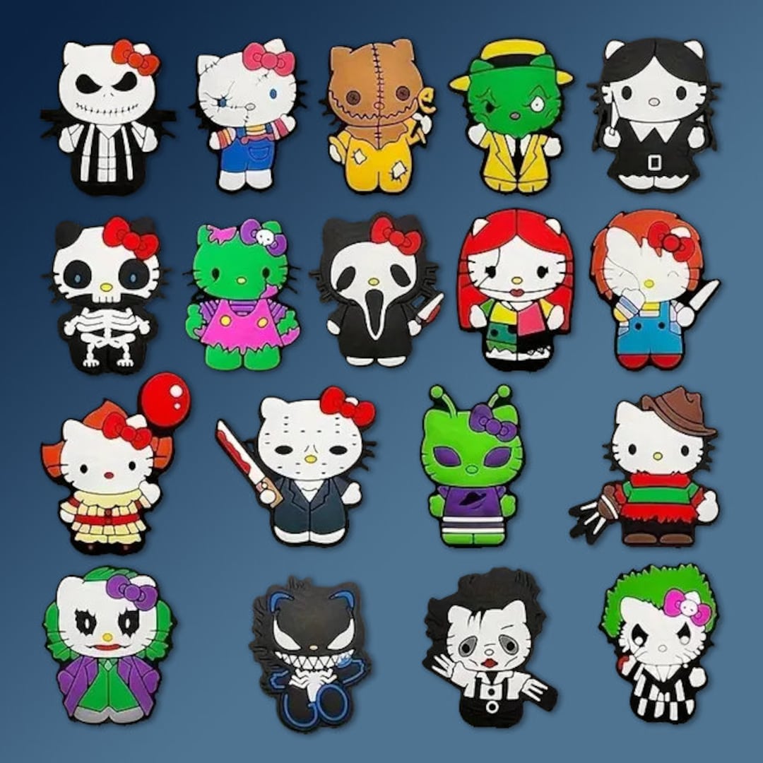 Hello Kitty Horror Movie Icons Croc Charms Jibbitz - Etsy