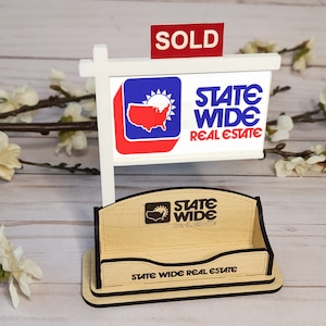 Real Estate Sign Business Card Holder - Etsy