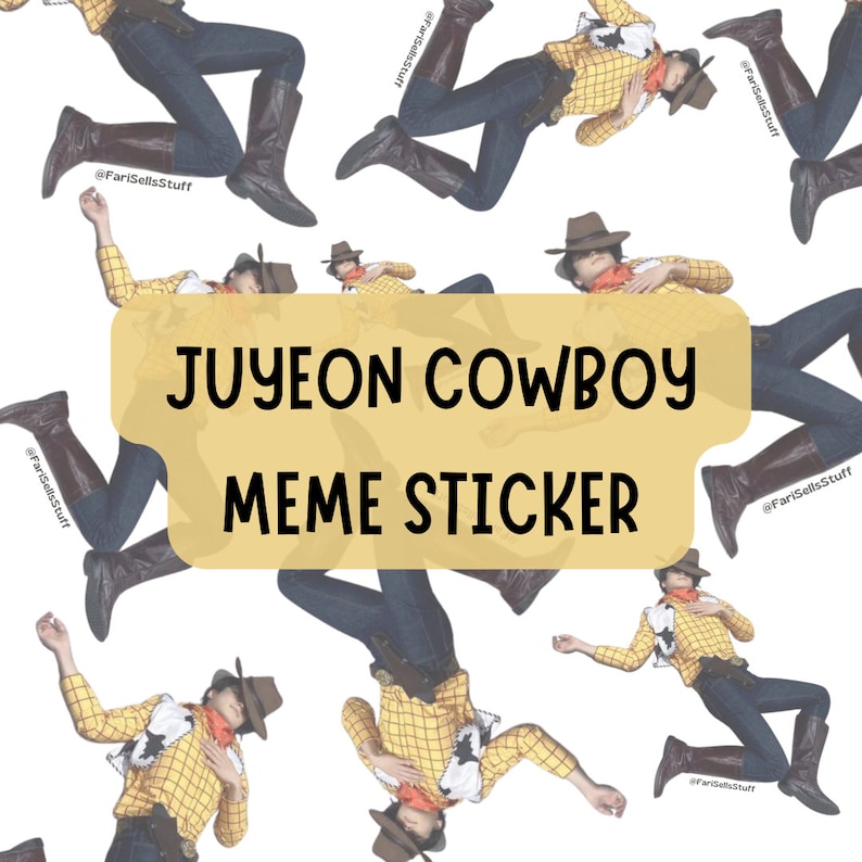 Glitter Juyeon Meme TBZ Kpop Sticker - Etsy