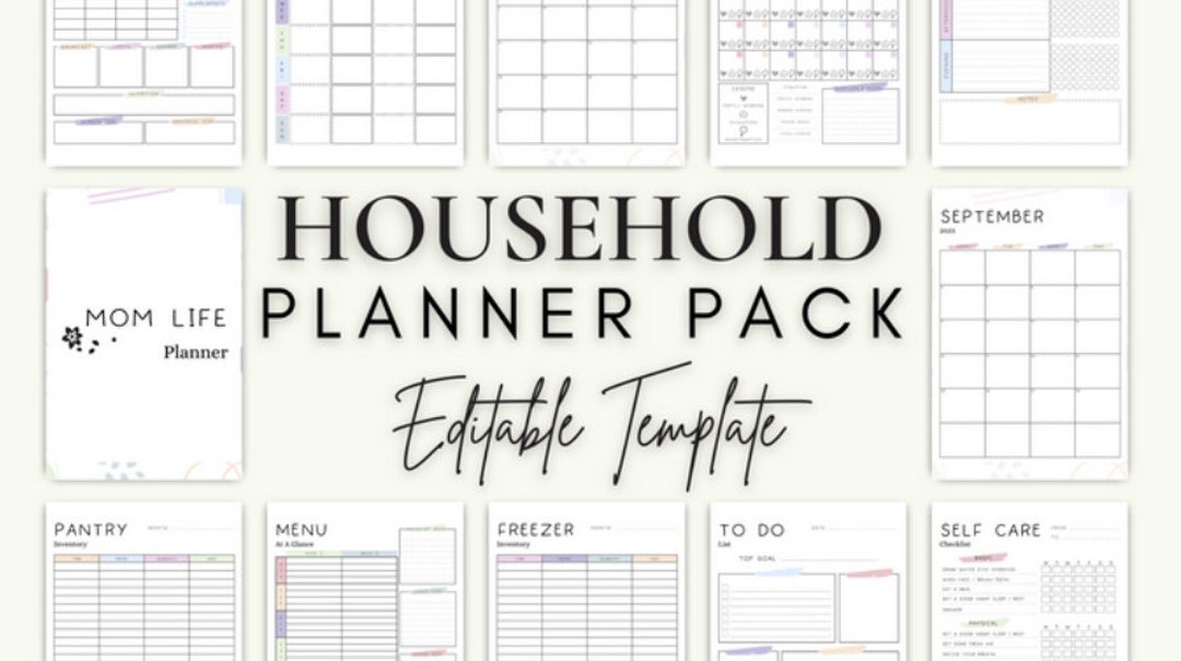 Household Planner Pack - Etsy