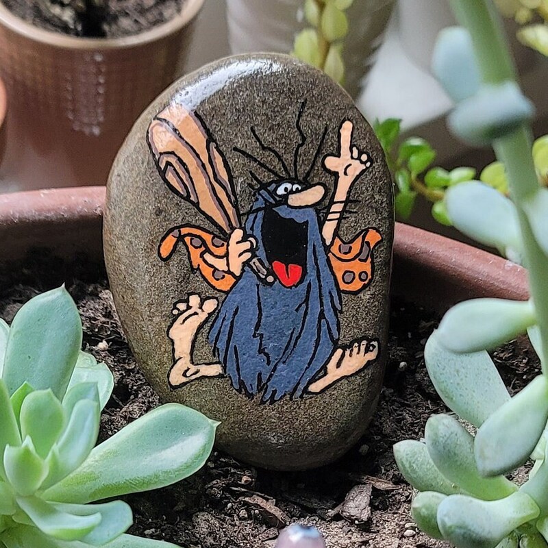 Cartoon Painted Rocks - Etsy