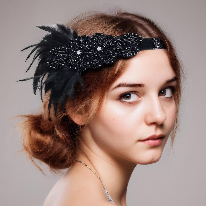 1920s Black Accessories - Etsy