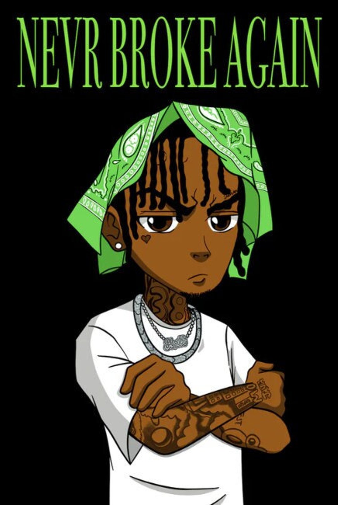 NBA Youngboy X Boondocks Poster High Quality Wall Art 11x16.5 - Etsy