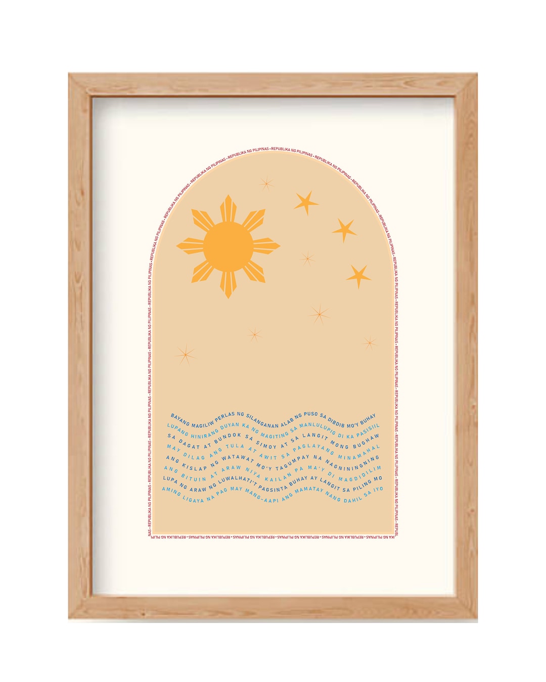 Filipino Wall Art Digital Poster Print, Tagalog, Philippines, Bayang ...