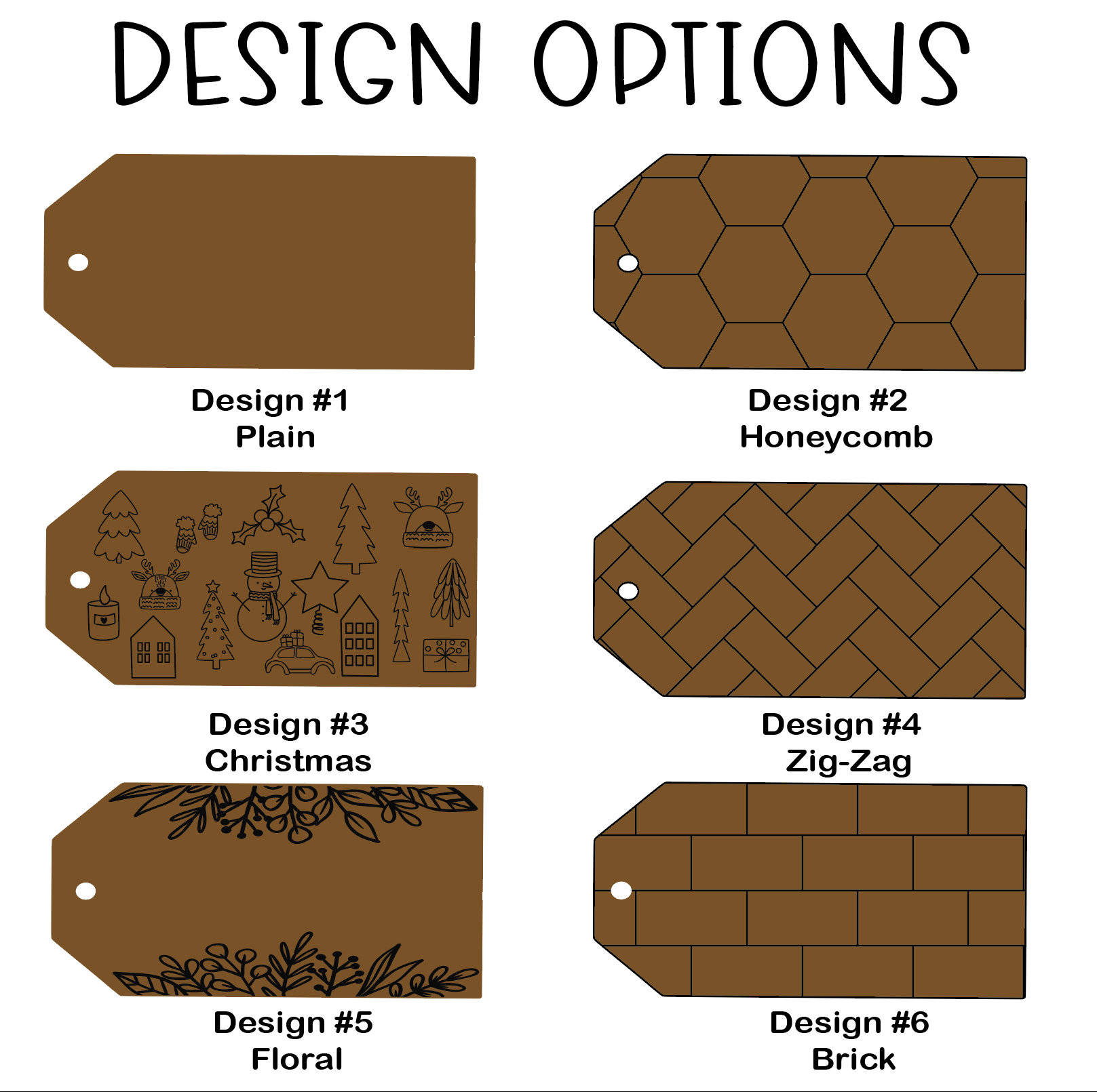 Personalized Laser-cut Stocking Tags 3D Custom Name Tags for Holiday ...