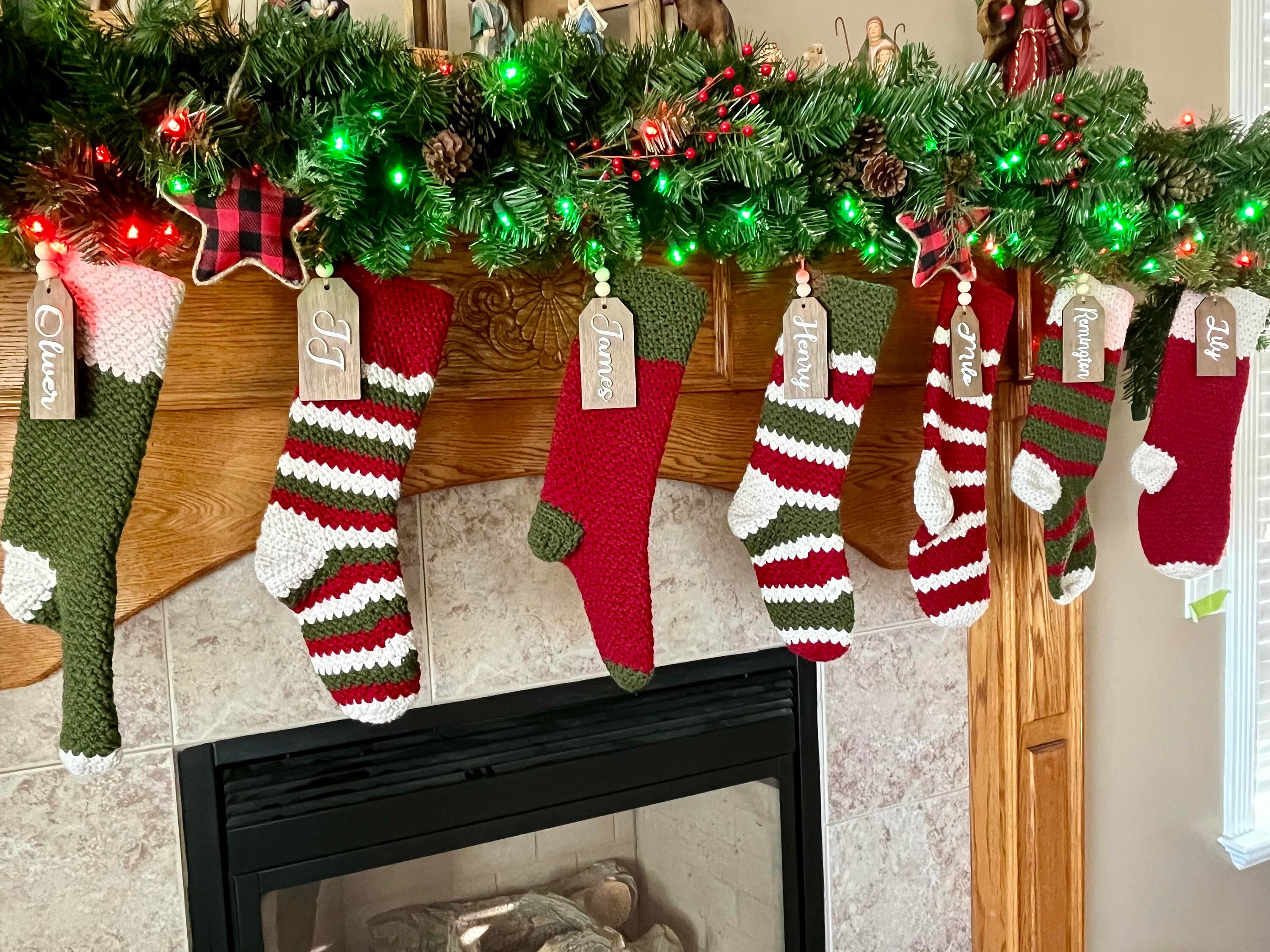 Personalized Laser-cut Stocking Tags 3D Custom Name Tags for Holiday ...