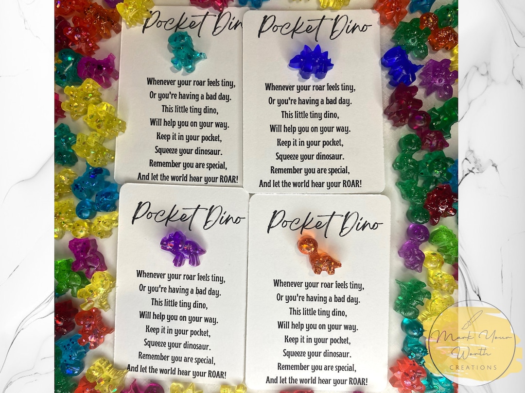 MINI Mystery Pocket Dino, Dinosaur Hug, Party Favors, Class Gifts, End ...