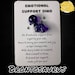Emotional Support Dino, Pocket Hug Dinosaur, Worry Fidget Charm ...