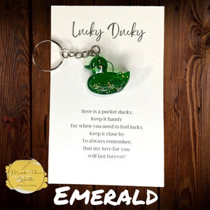 Lucky Duck Keychain Gift, Good Luck Charm, Symbolic Token of Support ...