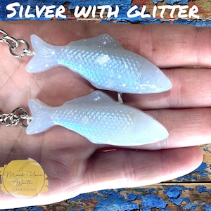 Fish Keychains, Colorful Fisherman Keyrings, Customizable Fish Lure ...