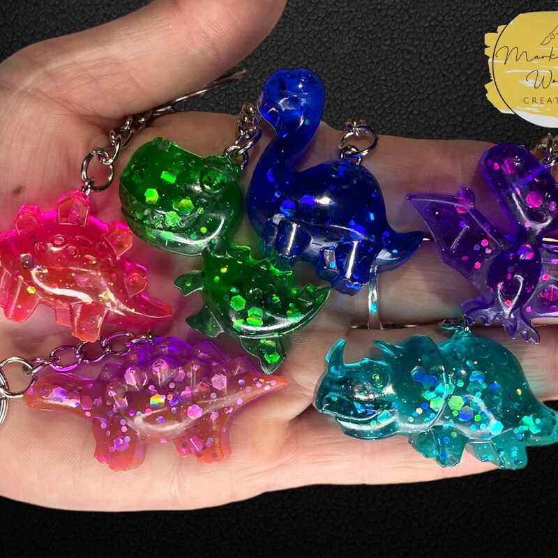 Dinosaur Keychain - Etsy