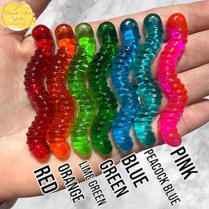 Candy Worm Keychain, Gummy Worm Keyrings, Snack Food Nostaglia Bag ...
