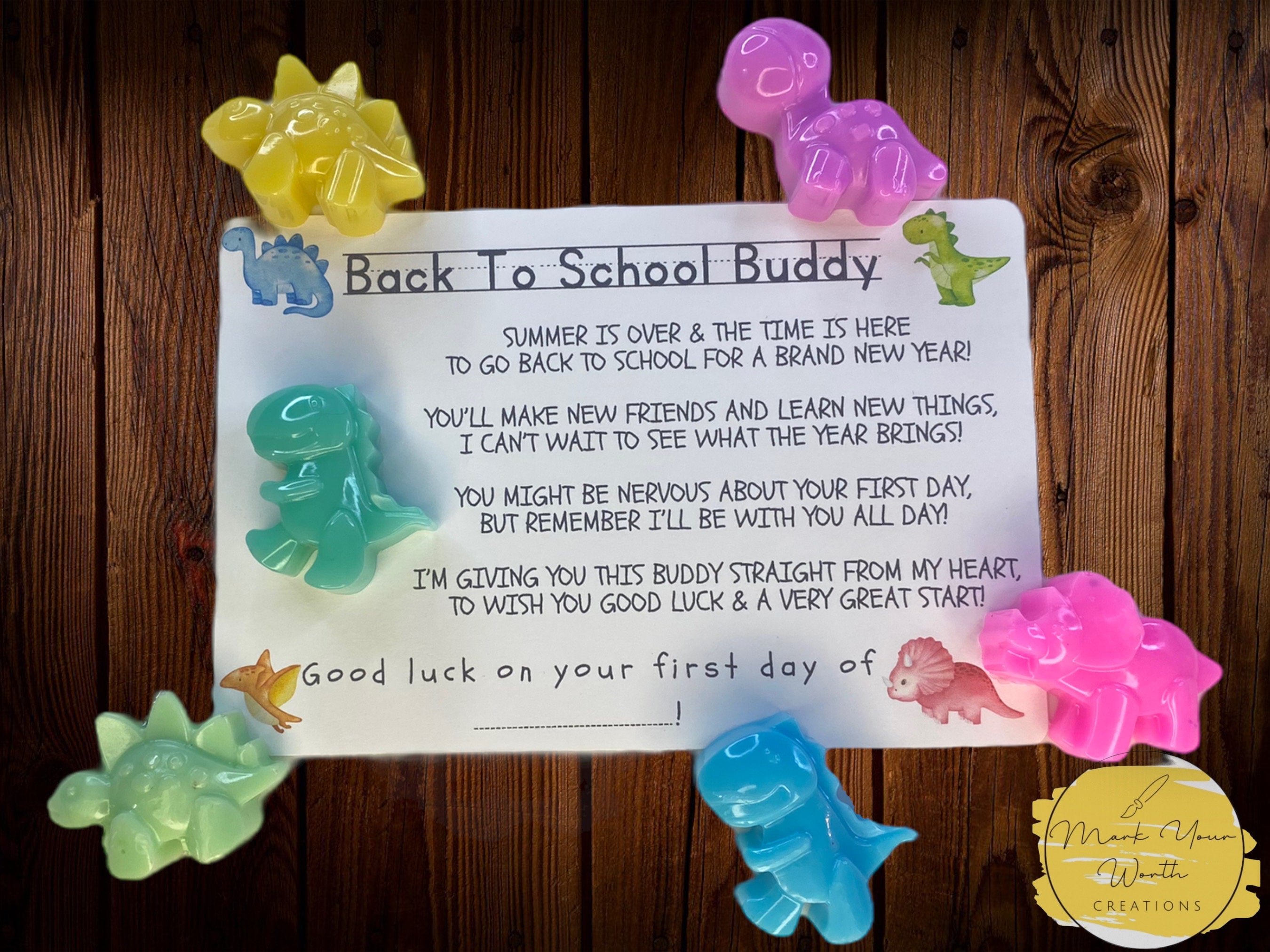 Back to School Buddy, Good Luck Class Charm, Thinking of You Gift for ...