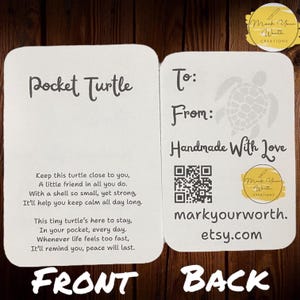 Pocket Turtle, Pocket Hug, Pal, Worry Glitter Sea Turtle Charm Gift ...