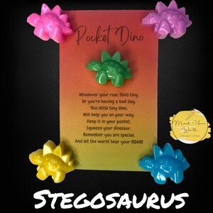 Pocket Pastel Dino, Pocket Hug, Pal, Worry Dinosaur Charm, Child ...