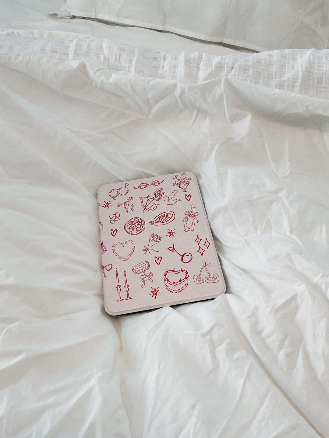 Pink & Red Kindle Case, Kindle Paperwhite 11, Kindle Paperwhite 12, New ...