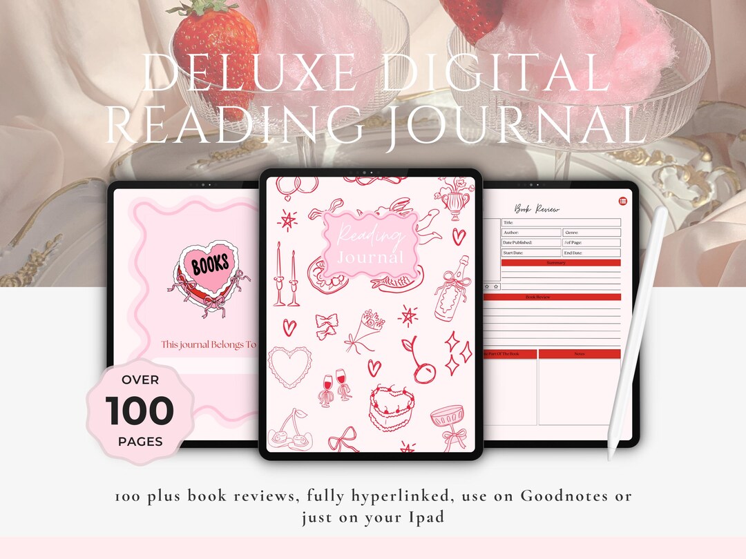Digital Reading Journal for Goodnotes Digital Reading Journal for iPad ...