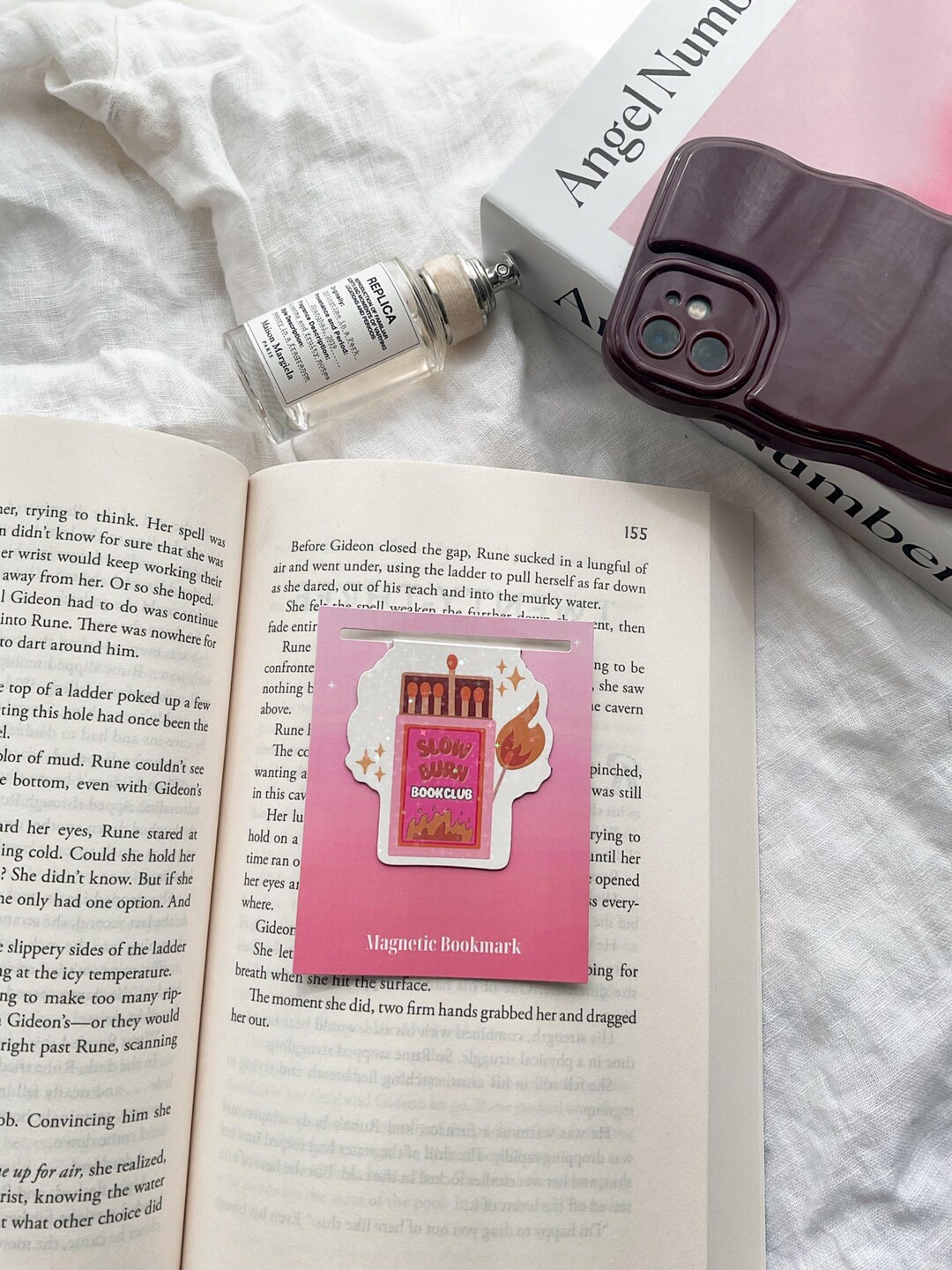 Slow Burn Book Club Bookmark - Magnetic Bookmark – Cute Book Page ...