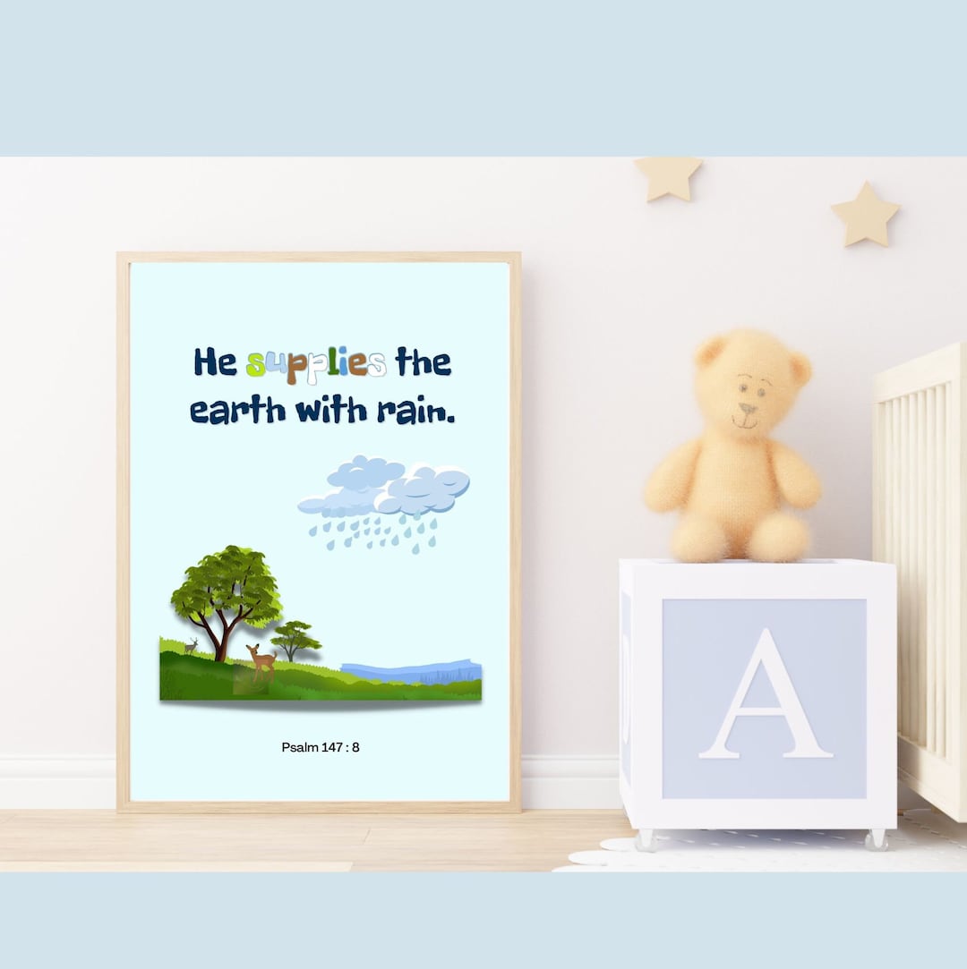 Rainforest Animals Wall Art Safari Prints Digital Download Bible Prints ...