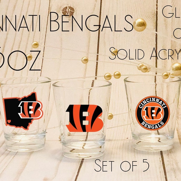 Bengals Shot Glasses - Etsy