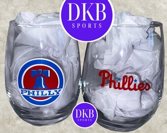 Phillies Glass - Etsy
