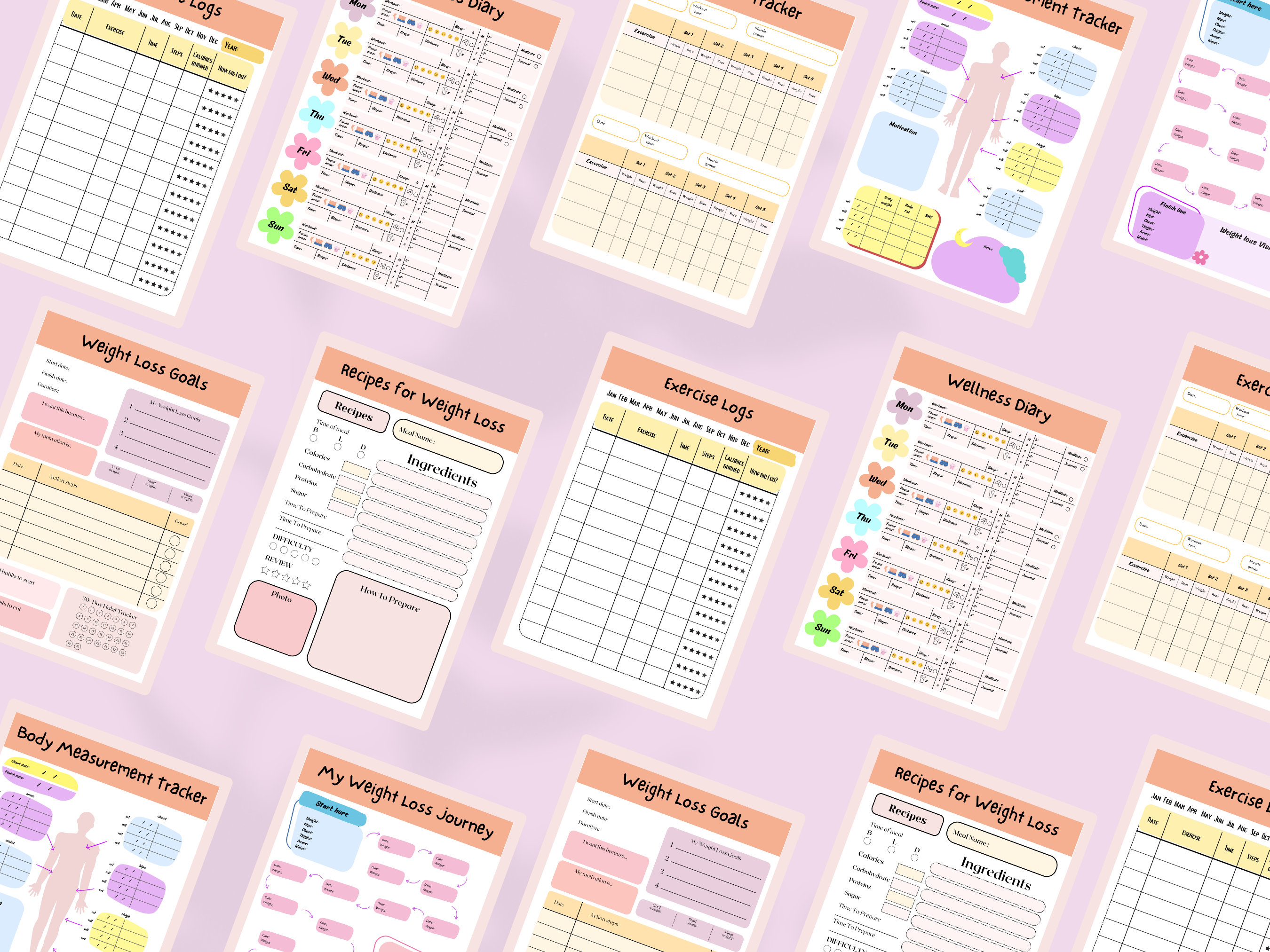 Weight Loss Worksheet |done for You Workbook |coaching Worksheet ...