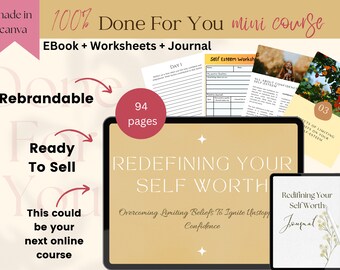 Confidence & Self Esteem Guide Done for You Rebrandable Coaching ...