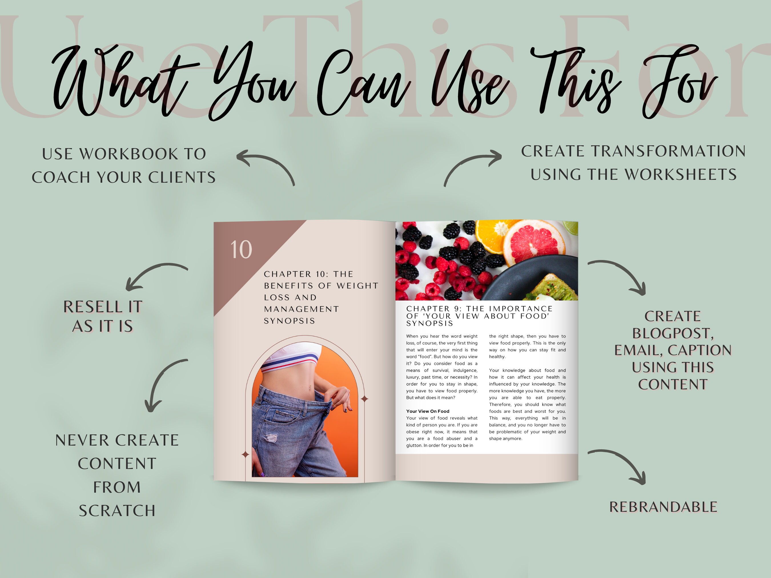 Nutrition Workbook, Ebook Done for You Brandable Coaching Program ...