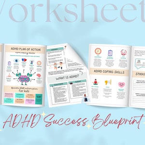 ADHD Success Blueprint Worksheets, Done for You Brandable Coaching ...