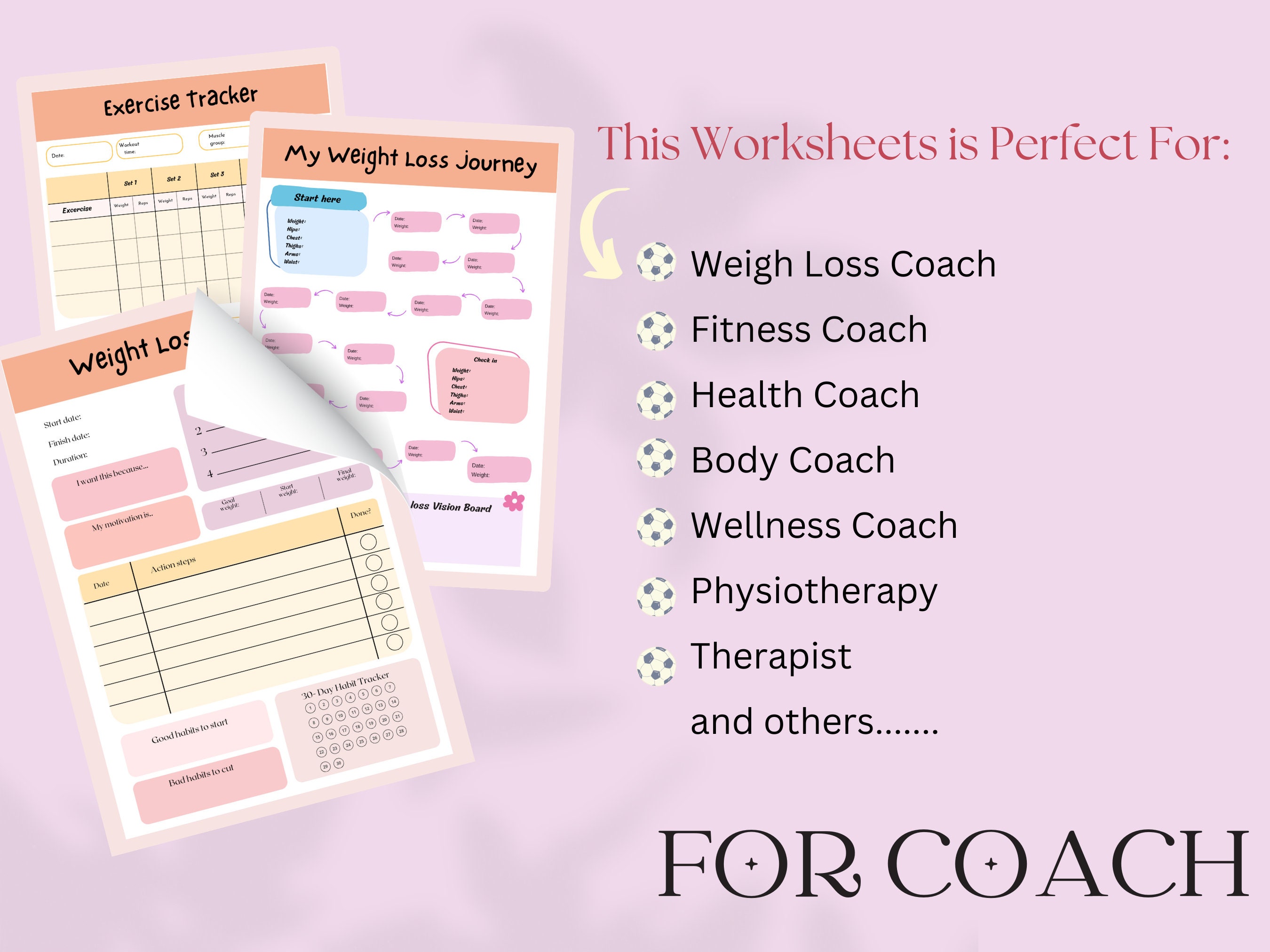 Weight Loss Worksheet |done for You Workbook |coaching Worksheet ...