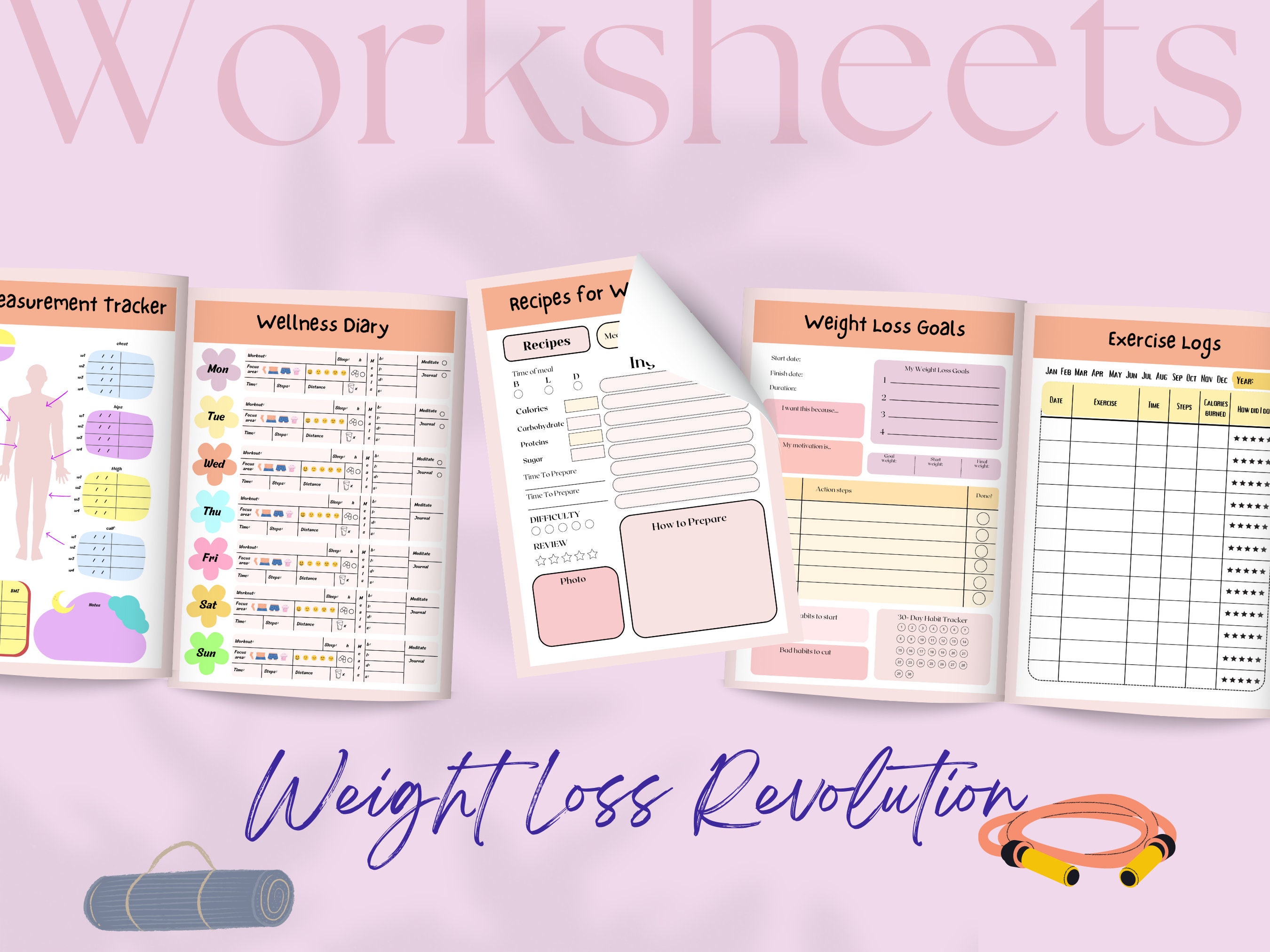 Weight Loss Worksheet |done for You Workbook |coaching Worksheet ...