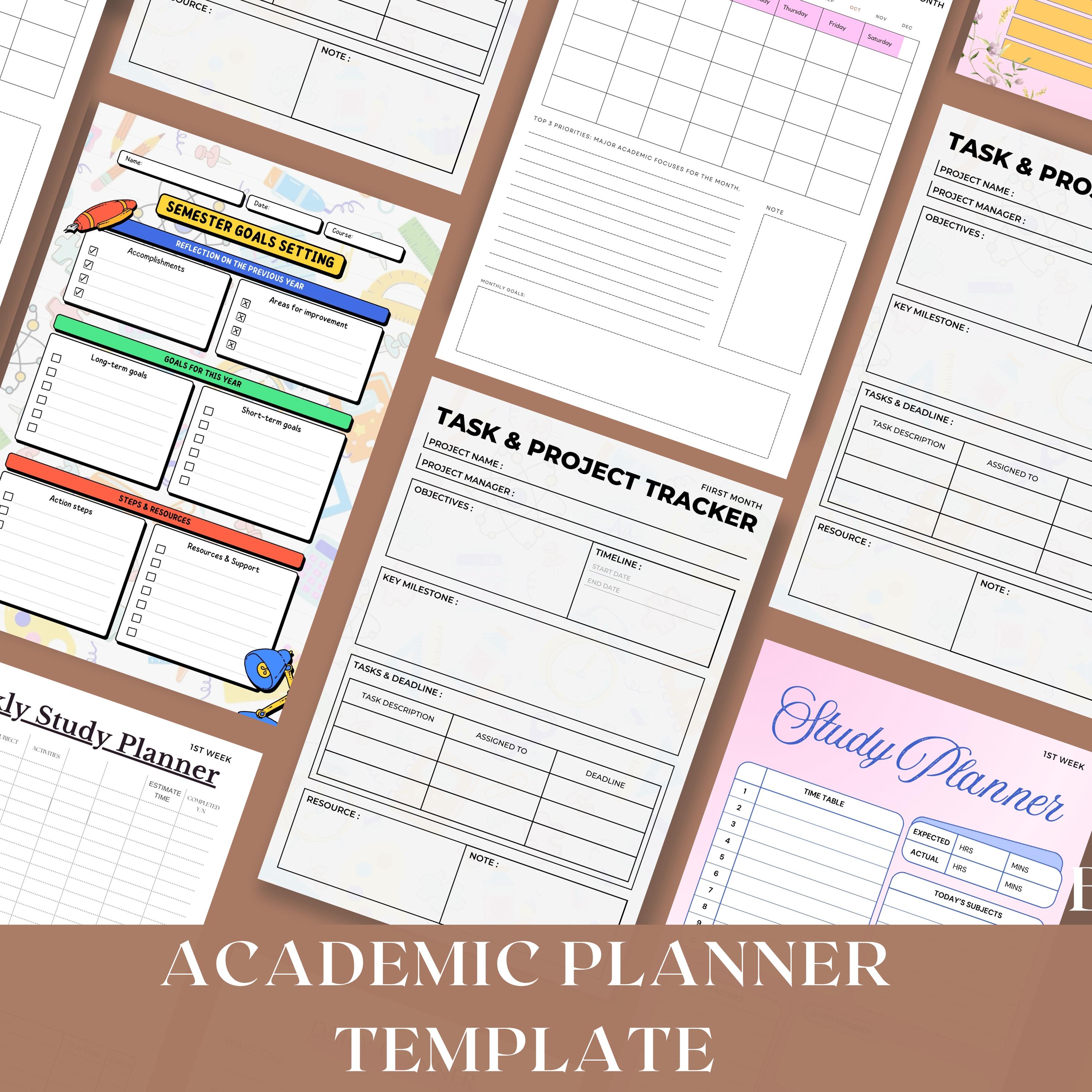 Academic Weekly Planner Printable College Weekly Schedule, College ...