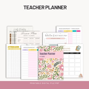Printable Teacher Weekly Planner Weekly Lesson Plans, Homeschool ...