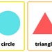 10 Geometric Shapes / Flash Cards Printable / Homeschool Preschool ...